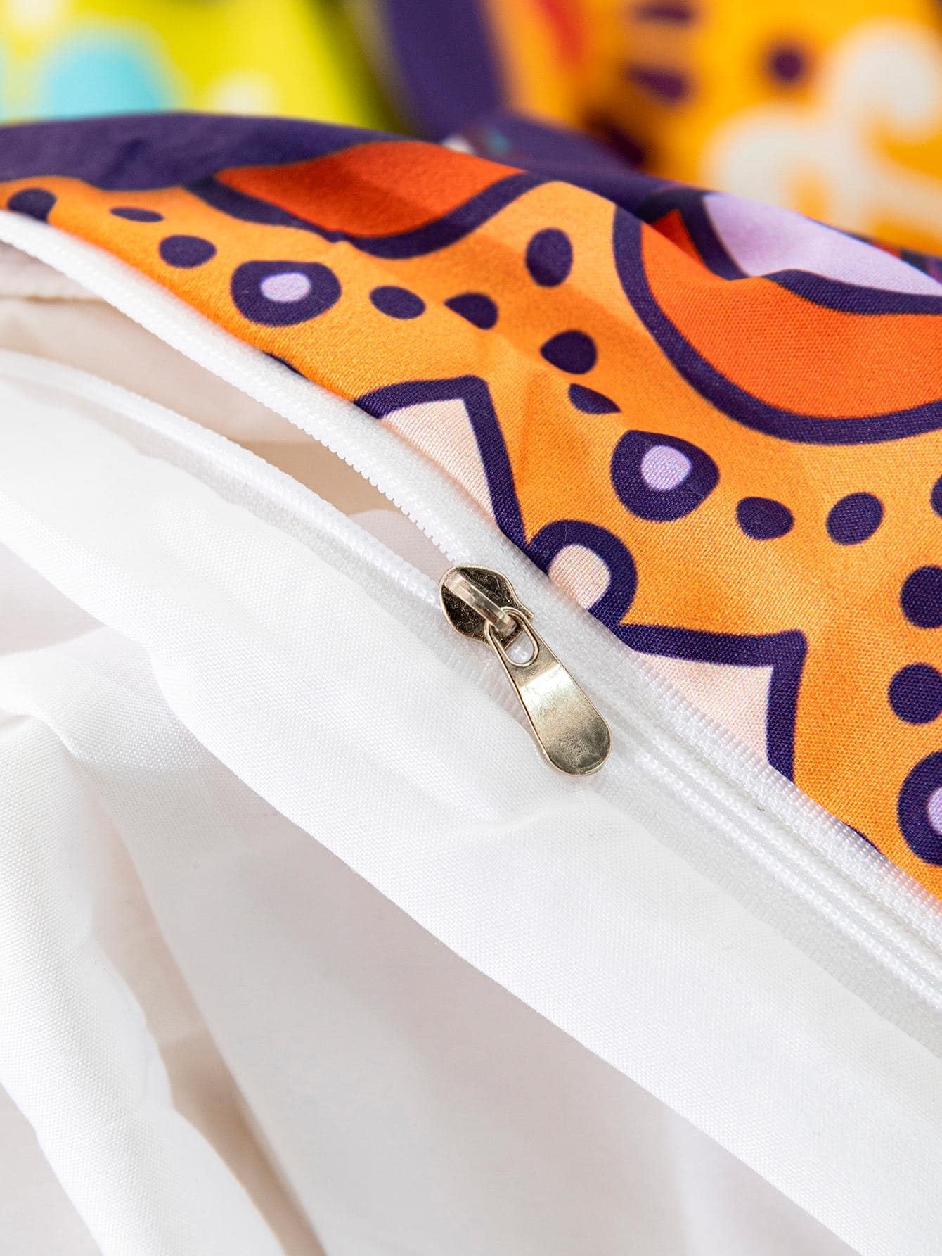QWINEE 3pcs Mandala Pattern Duvet Cover Set Without Filler (1 Duvet Cover & 2 Pillowcase) Bohemian Style Boho Fabric Soft Bedding Set for Home Multicolor 90"*90" Queen