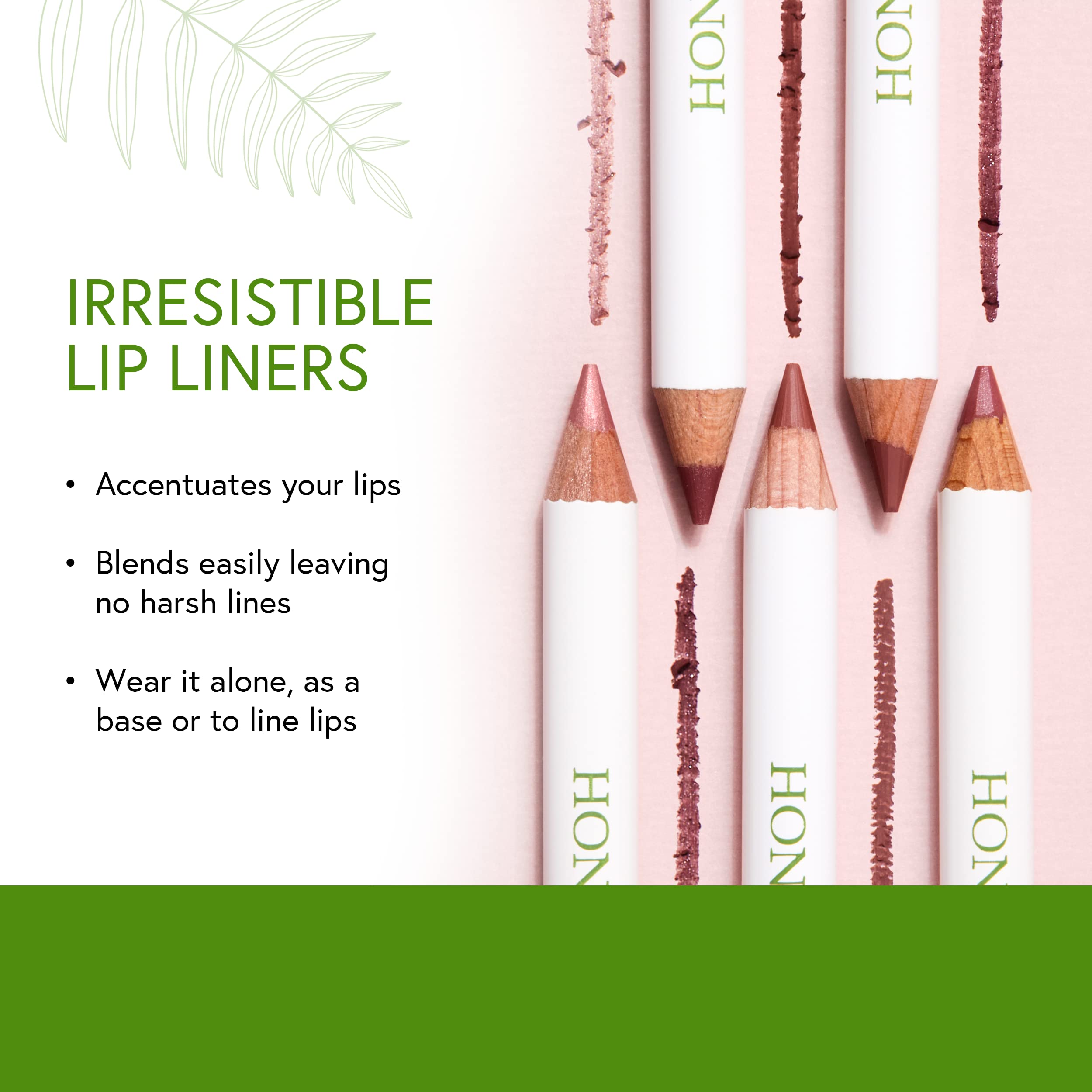 Honeybee Gardens Irresistible Lip Liner In Fantasy, Deep Red Berry Color, Long-Lasting, Gluten-Free, Vegan, 0.04 oz