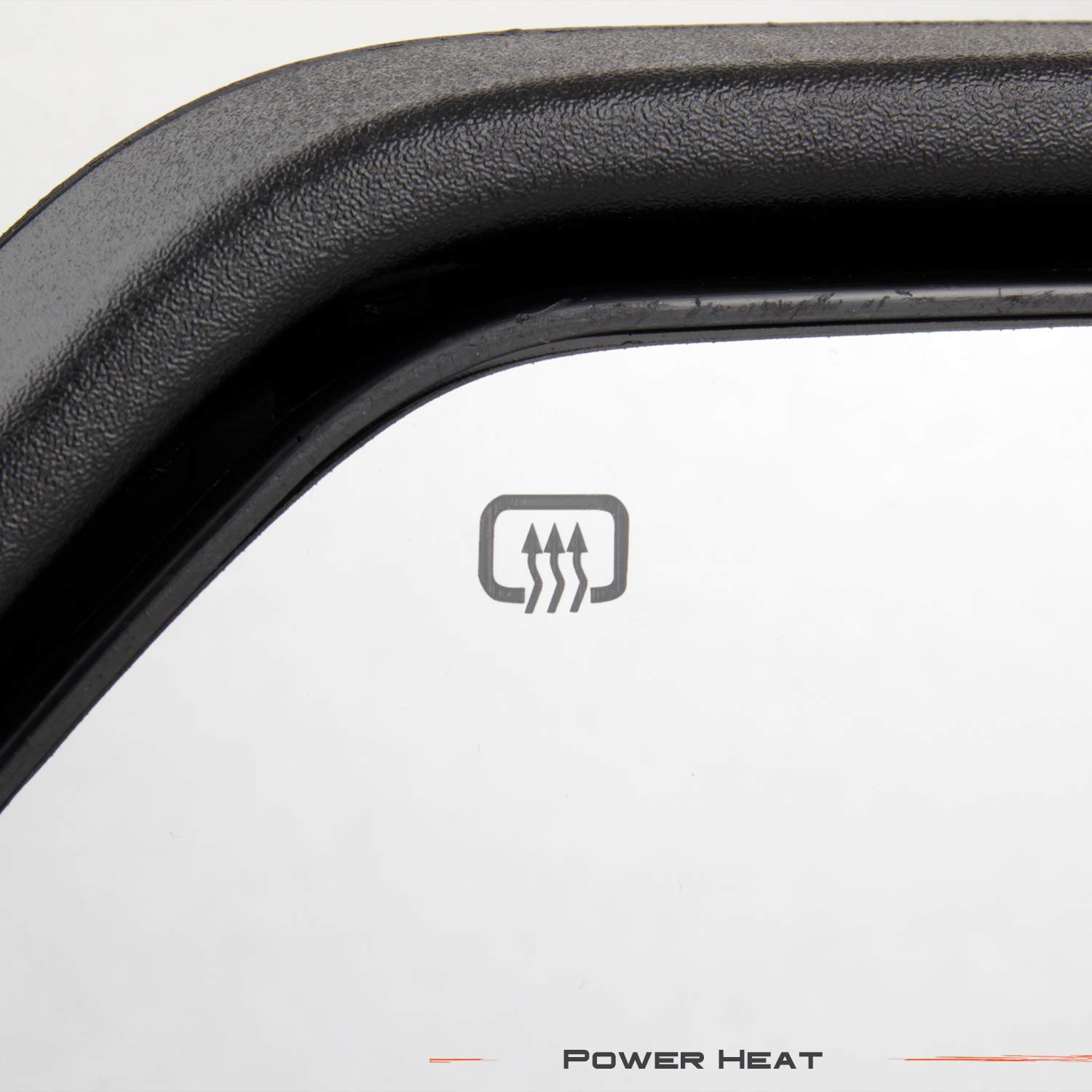 AKKON - For 2015-2018 Ford F150 [8 Pin Plug] Pair of Power + Heated + Turn Signal Black Texture Towing Side Mirrors