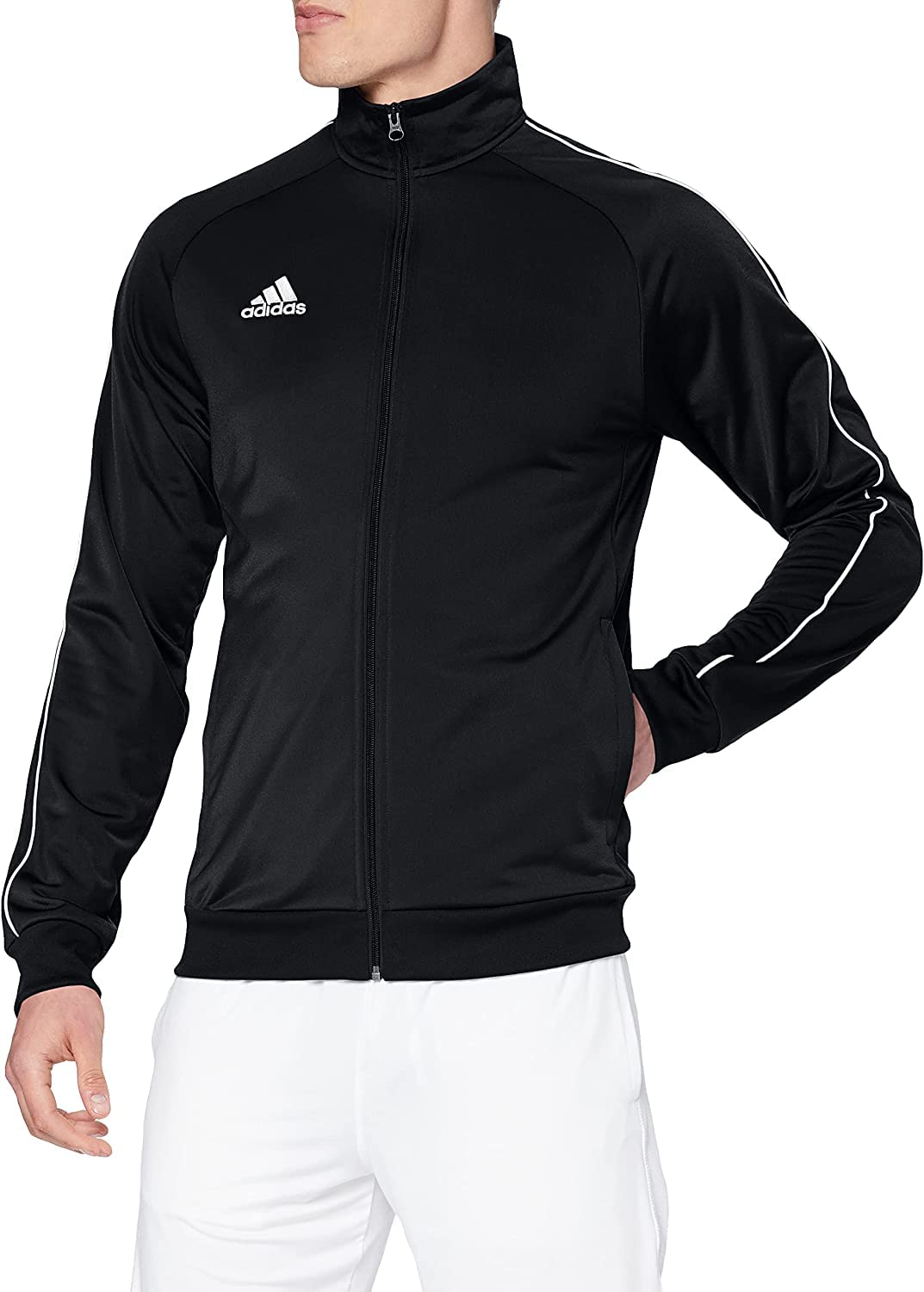 adidas Core 18 PES Jacket - Adult - Black/White - M