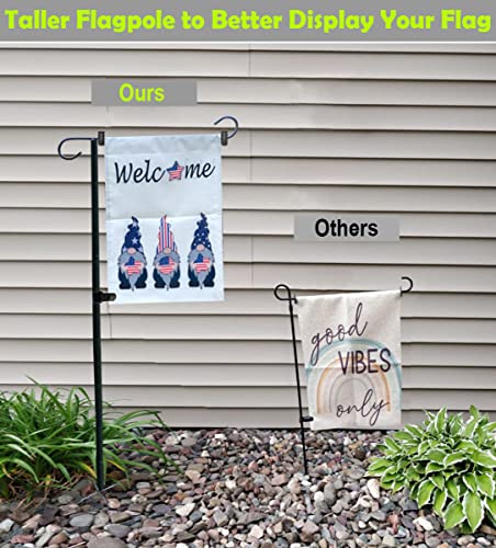 Ardier 50-inch Outdoor Garden Flag Stand, Extra Tall Yard Flag Holder for Outside 12x18 Home Patio Decor, 2-Pack