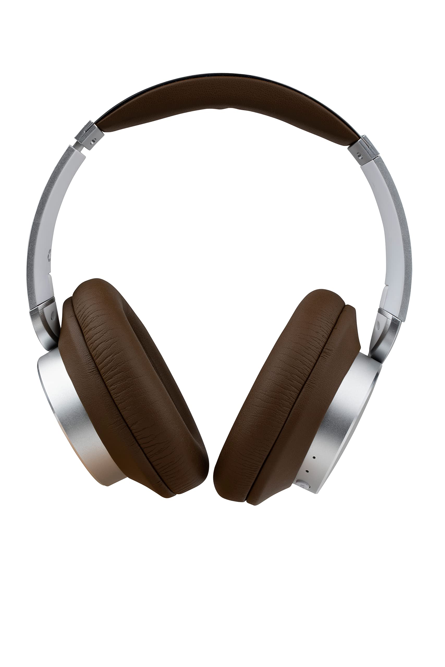 Altec Lansing Comfort Q+ Bluetooth Headphones, Active Noise Cancellation, Comfortable, Quite, Noise Cancelling Headphone, Up to 26 Hours of Playtime, 30 Ft. Wireless Range, Silver/Dark Brown