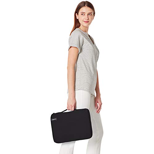 Amazon Basics 13.3" Professional Laptop Case Sleeve Bag (With Retractable Handle) - Black
