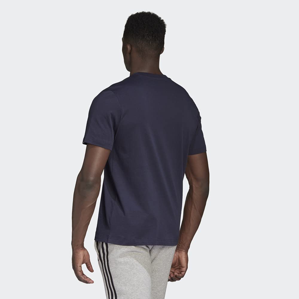 adidas mens Hyperreal Circled Slogan Tee Ink Medium