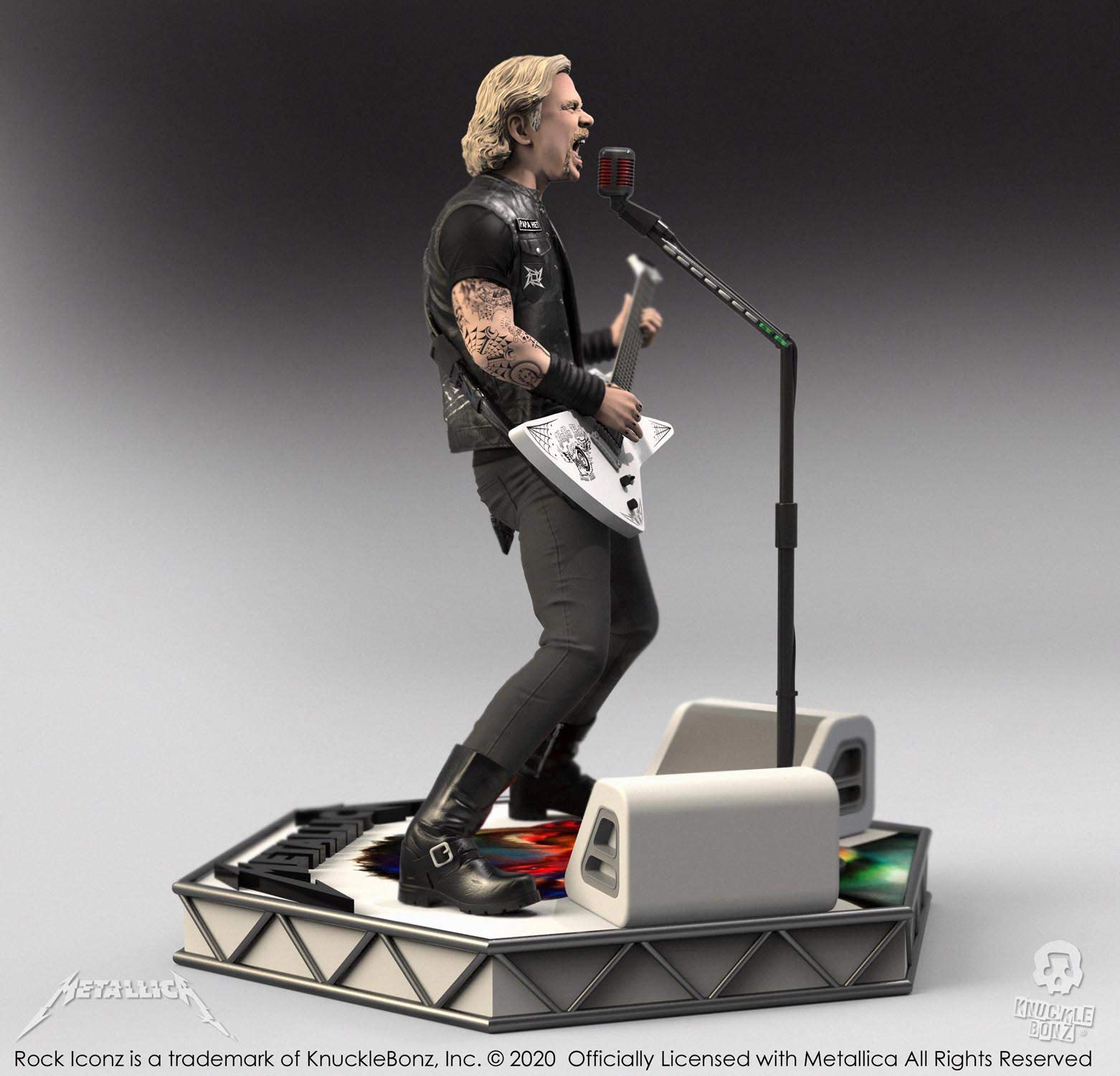 Knucklebonz - James Hetfield (Metallica) Limited Edition Collectible Statue (only 3000 Created) - Rock Iconz, Officially Licensed, Includes CoA
