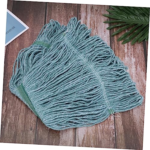DOITOOL 1pc Cleaning Mop for Floor Miniature Trash Can Commercial Mop Wet Mop Commercial Mop Handle Reusable Mop Head Green Practical Mop Cloth Mop Accessories Mop Cloth Replacement Refill