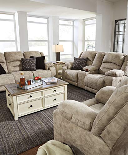 Signature Design by Ashley Bolanburg Farmhouse Square Two Tone End Table, Antique Cream