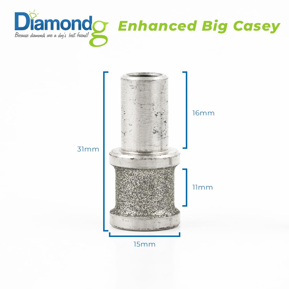 Diamondg - Professional Diamond Nail Rotary Nail Grinder Bit Dogs - Painless Nail Trimmer Bits Won't Pull Hair or Get Hot - Pack of 1 (Large)