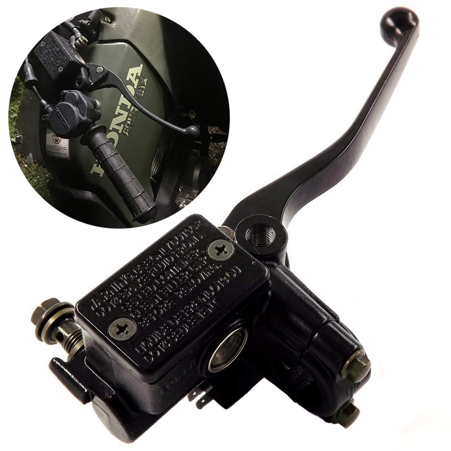 7/8" Brake Master Cylinder for Honda TRX 250 300 350 400 450 Foreman Rancher Recon Ricon Yamaha Kawasaki Suzuki