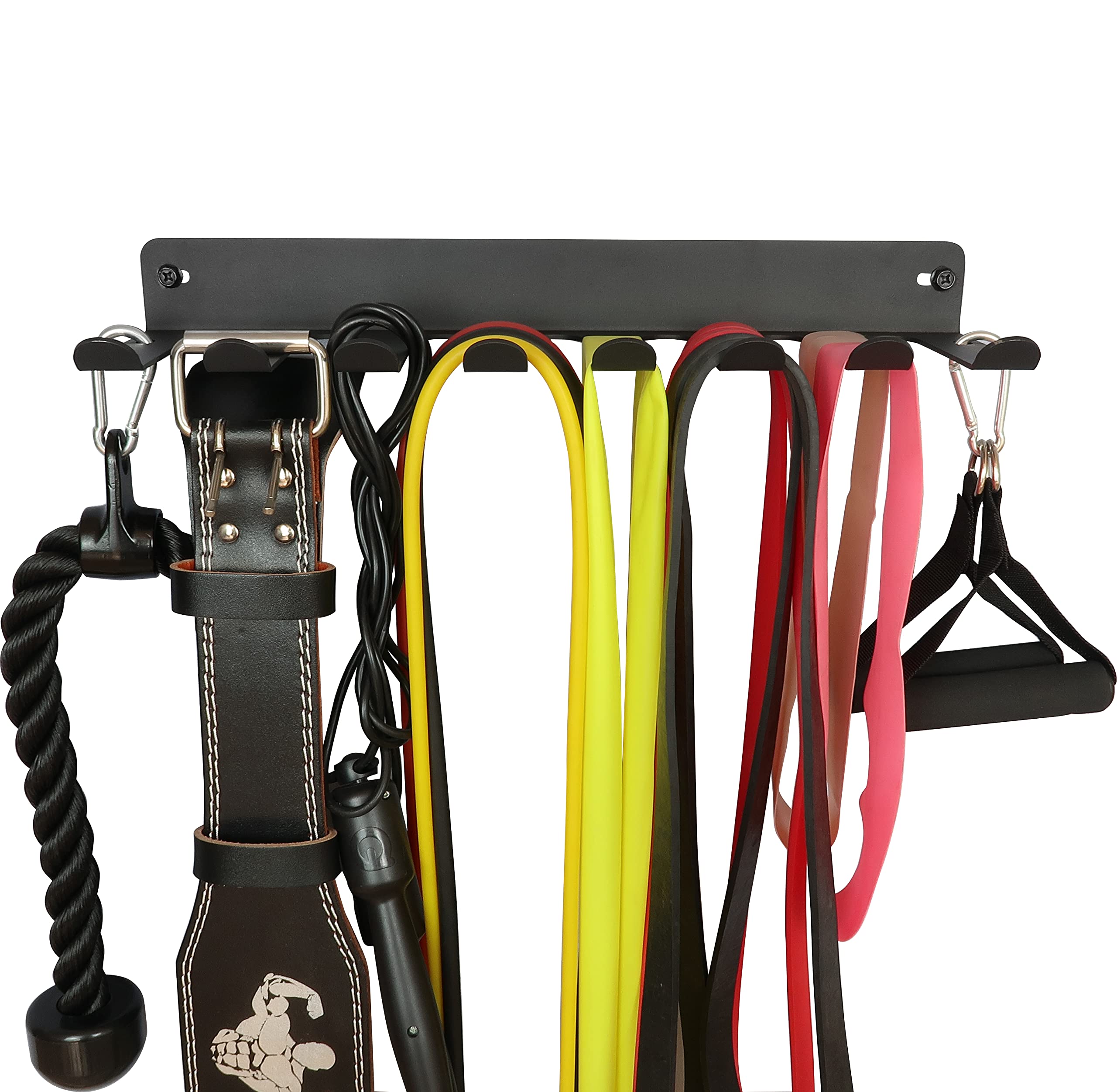 Alvade Storage Rack Storage Rack for Fitness Bands,Straps,Jump Ropes, Foam Rollers