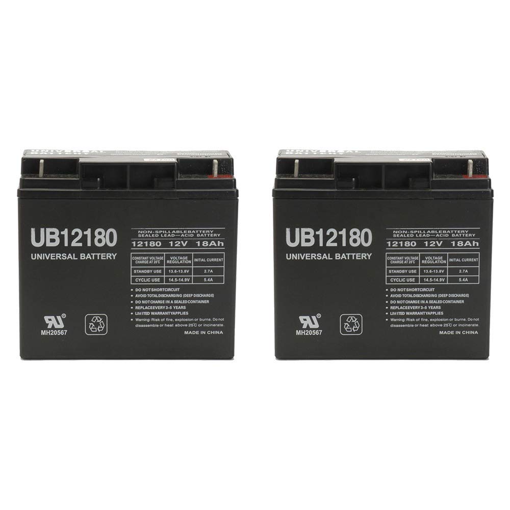 Universal Power Group 12V 18AH Go-Go Travel Mobility Elite Traveller Plus SC53HD, SC54HD Battery - 2 Pack