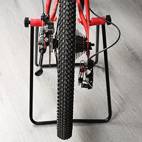 Aokid Triangular Vertical Parking Rack Mountain Road Bicycle Cleaning Repairing Stand Easy to Operate Adjustment Knob for Home