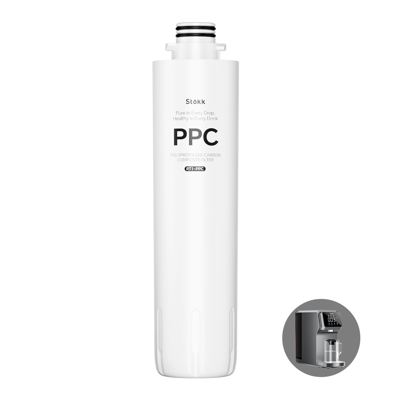 RT1-PPC Filter, Replacement for T1 Countertop Reverse Osmosis Water Filter, 6-12 Month Lifetime