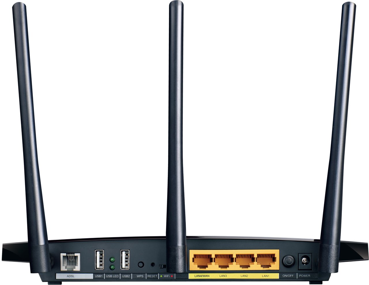TP-Link TD-W8980 N600 Wireless Dual Band Gigabit ADSL2+ (Non-Cable) Modem Router, 2.4GHz 300Mbps+5Ghz 300Mbps, 2 USB Ports for File Sharing, IPv6 Compatible