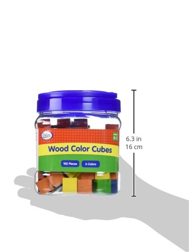 Didax Educational Resources Color Cubes, Wooden, 102 Pcs (2-502)