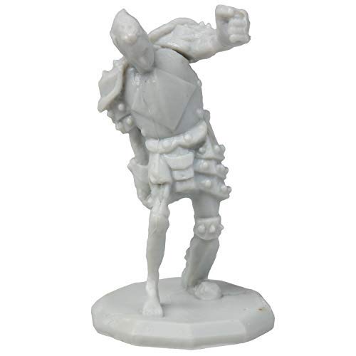 Fantasy Zombie Mini Figures – 8 Unpainted Unique Designs – 1" Hex-Sized, Compatible with DND, Pathfinder & Tabletop RPGs – Realistic, Sculpts for Spooky Games & Campaigns, House Party, Gift