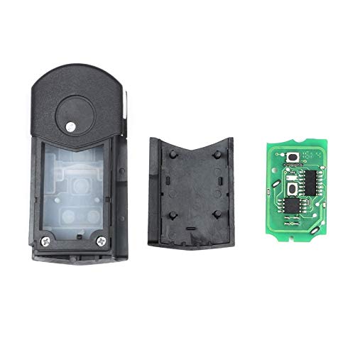 Amautolucky Upgraded Flip Remote Car Key Fob 2 Button 433MHz ID83 Chip for BT50 UP 2011-2015 Uncut HU101 Blade