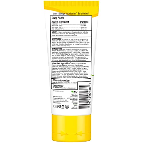 Alba Botanica Sensitive Sheer Shield Suncreen SPF 45, Fragrance Free, 3 Ounce (Packaging May Vary)