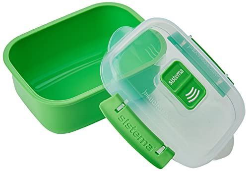 Sistema Microwave Rectangular Container, 525 ml-Assorted Colours
