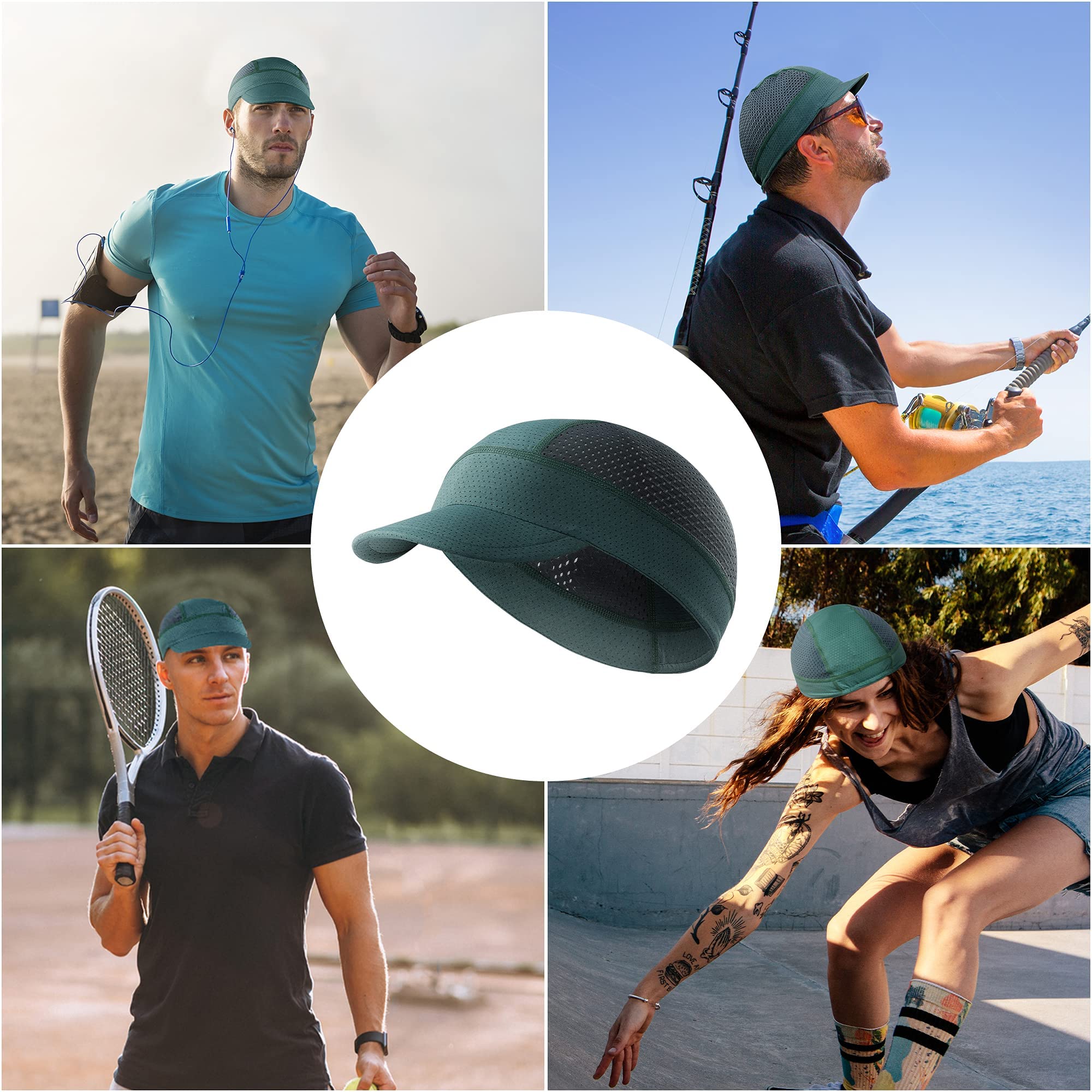 Arcweg Cycling Caps Men Women Sunproof Cycling Hat Breathable Anti Sweat Under Helmet Bike Hat Lightweight Skull Cap