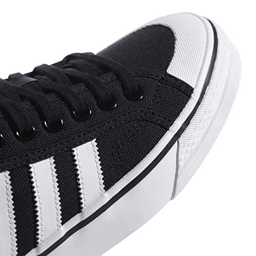 adidas Originals Men's Nizza Sneaker, Core Black/Cloud White/Cloud White, 12 M US