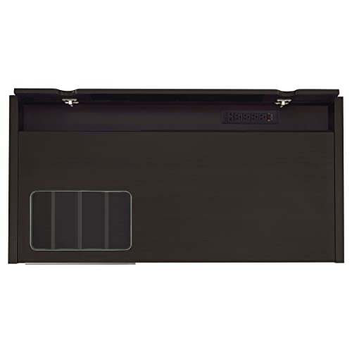 Coaster Furniture Halston 48-inch 2-Drawer Connect-it Office Cappuccino Ontario Single Pedestal Computer Desk with Charging Station 800702