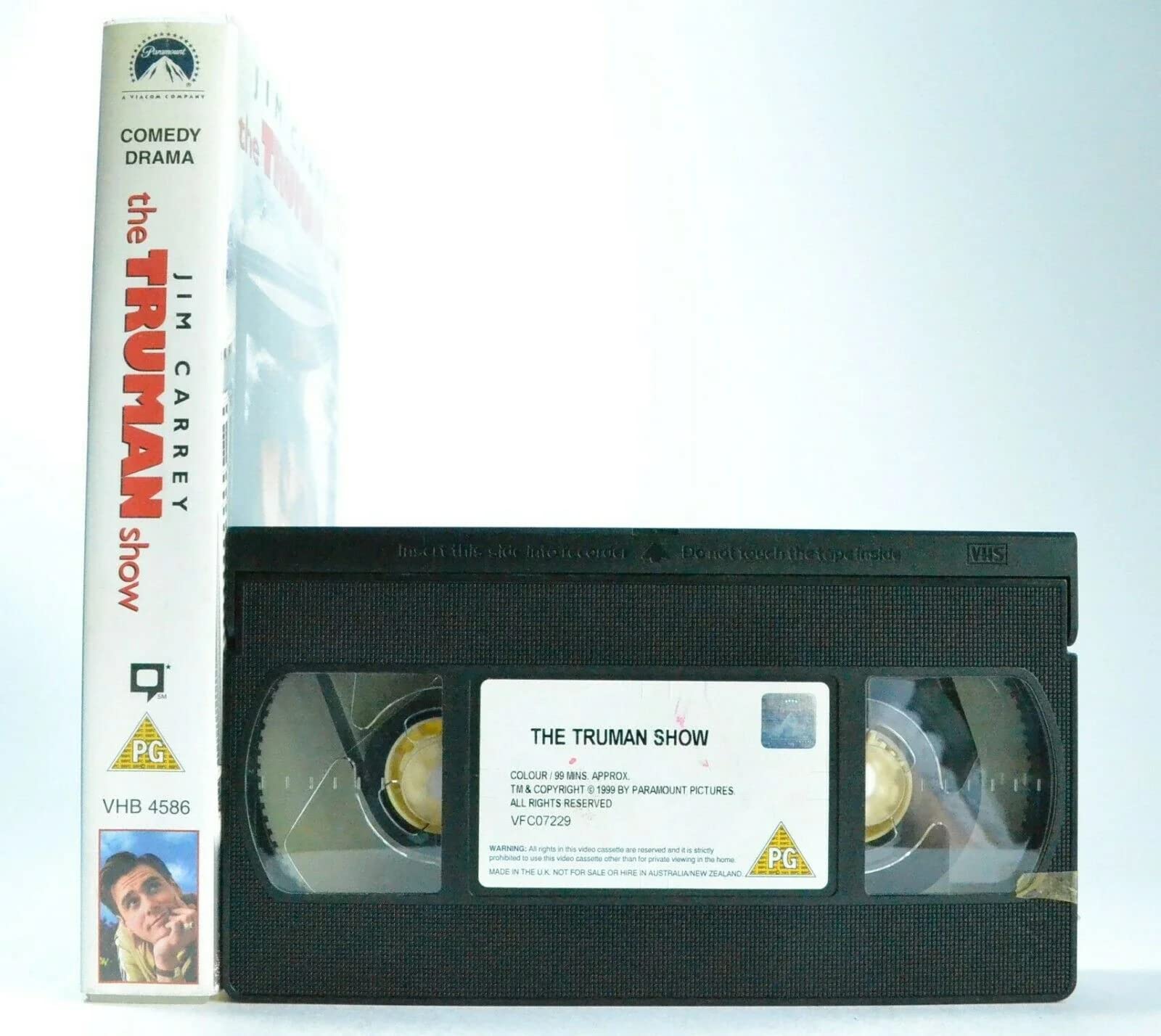 Liphontcta The Truman Show: A Peter Weir Film (1998) - Satirical Drama - Jim Carrey - VHS