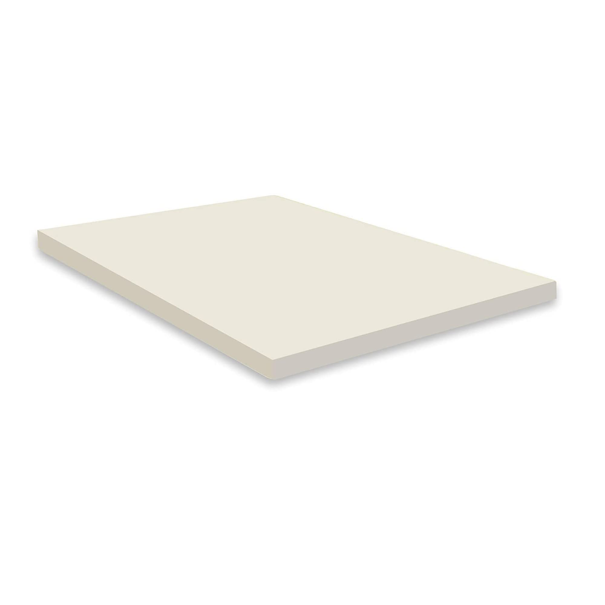 GREATON Breathable 1-inch Foam Mattress Topper with Perfect Body Support | Comfortable Mattress Topper for Ultimate Relaxation, Improves Back Pain, Heavy-Duty Structured Toppers, Queen, White