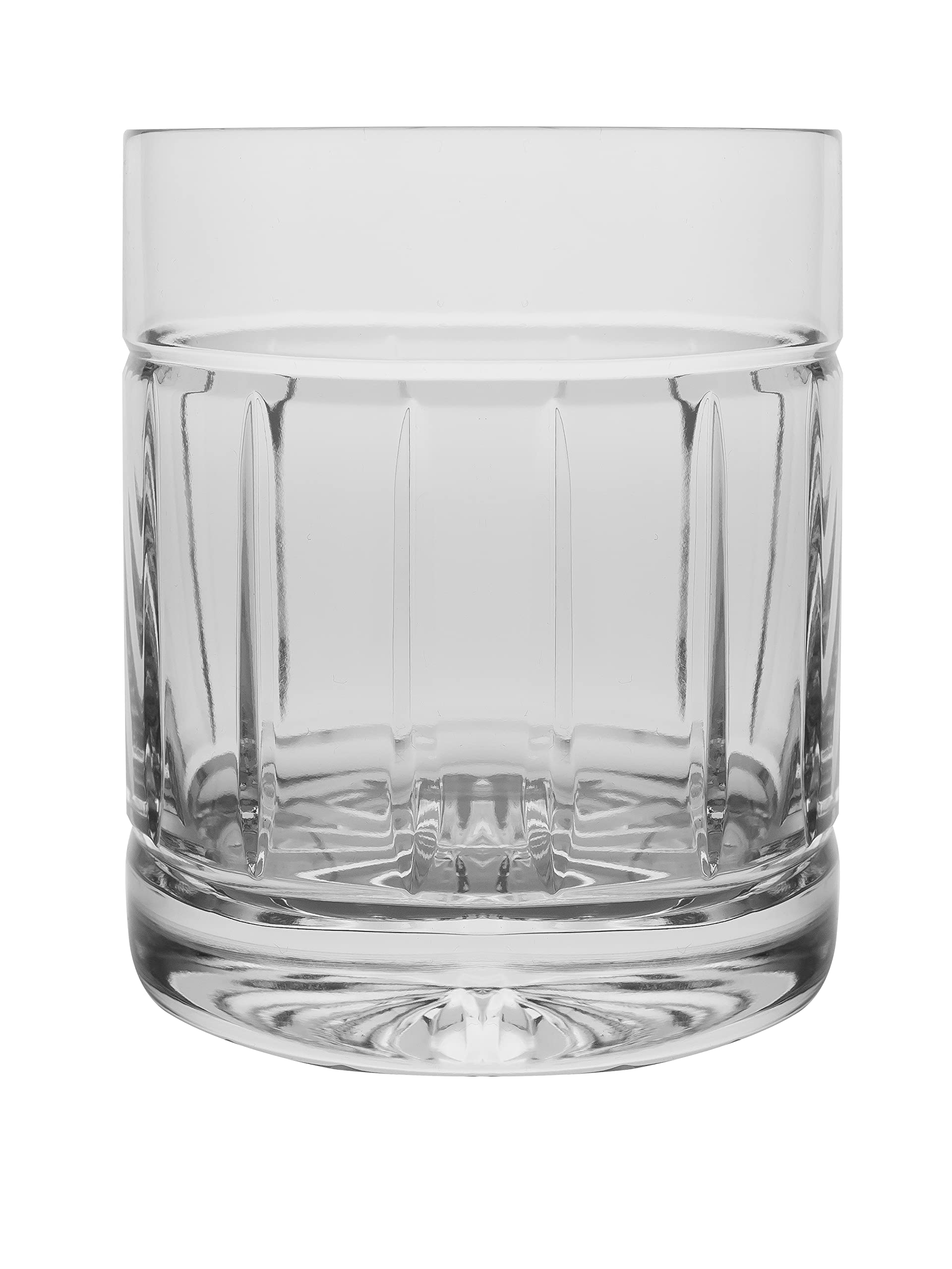 Barski Tumbler Glass - Double Old Fashioned - Set of 6 Glasses - Hand Cut Crystal - Designed DOF tumblers - For Whiskey - Bourbon - Water - Beverage - Drinking Glasses - 12 oz. - Made in Europe