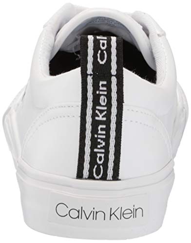 Calvin Klein Women's LARISS Sneaker, White 142, 7.5