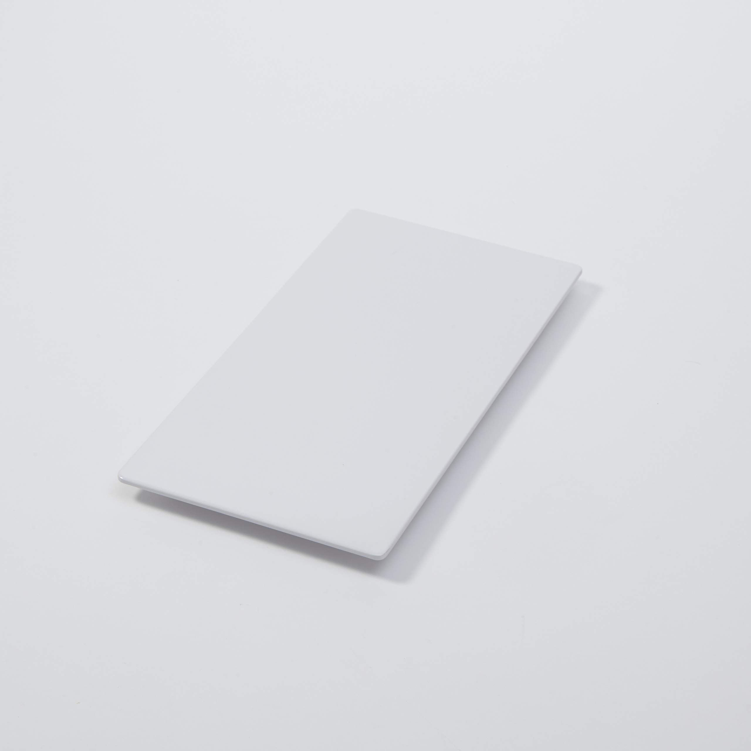 American Metalcraft MEL189 Endurance Melamine Flat Rectangular Platter, 18" x 9", White