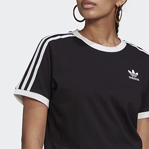 adidas Originals,womens,3-Stripes Tee,Black,Small