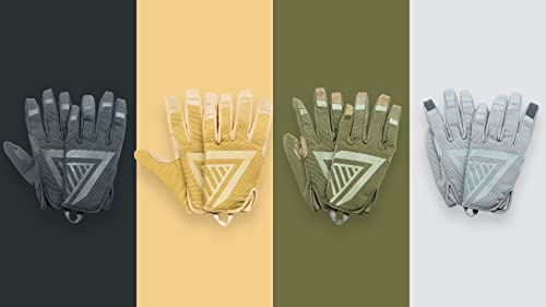 Glove Station The Impulse - Tactical Shooting Gloves for men with Touchscreen Compatibility, Lightweight Design and Outstanding Grip for Outdoor, Sports, Motorcycle and Work - Green, Medium Size