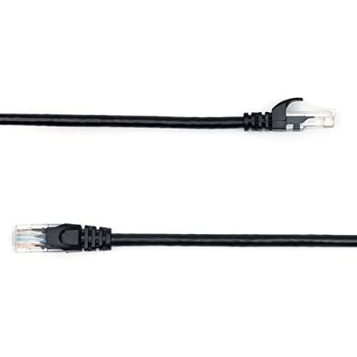 Amazon Basics RJ45 Cat 6 Ethernet Patch Cable, 10Gpbs High-Speed Cable, 250MHz, Snagless, 5 Foot, Black