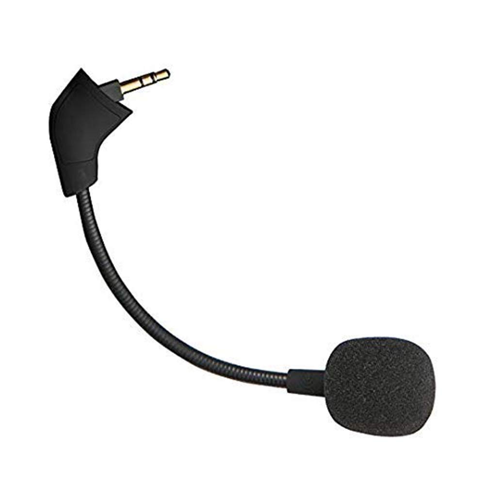 GONOLOWAY Replacement Game Mic 3.5mm to Microphone Boom Compatible for Kingston Cloud 2 II Cloud Core Cloud Pro CloudX PS4 Xbox One Nintendo Switch Computer PC Gaming Headsets (Black)