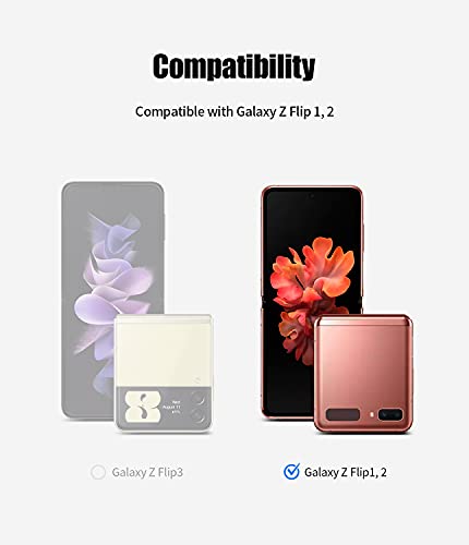 GOOSPERY for Galaxy Z Flip Case (2020) with Hinge Coverage, Luxury 360 Protection TPU Bumper Soft Feeling Hard PC Back Dual Layer Cover - Navy Blue