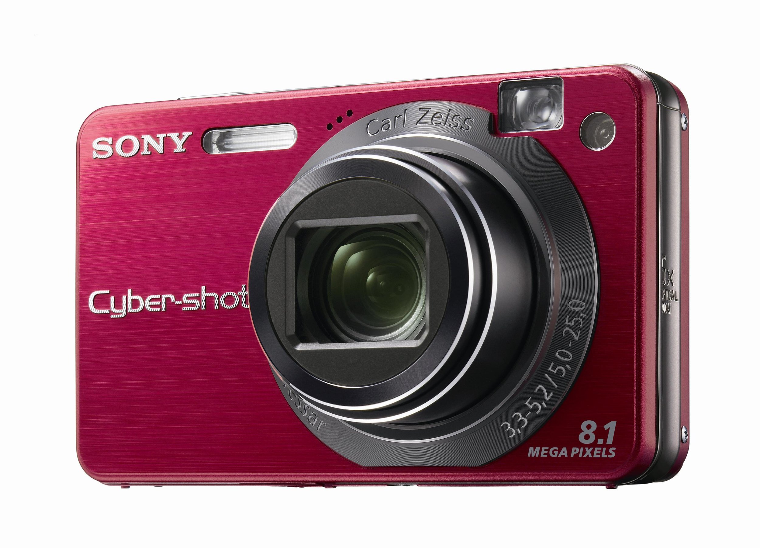 Sony Cybershot DSCW150/R 8.1MP Digital Camera with 5x Optical Zoom with Super Steady Shot (Red)