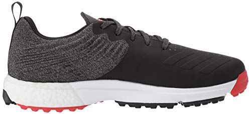 adidas Men's Adipower 4ORGED S Golf Shoe, core Black/red/FTWR White, 9 M US