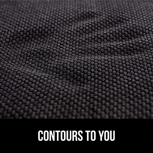 Gorilla Grip Memory Foam Chair Cushions, Comfortable Pads for Dining Room, Kitchen Table, Office Chairs, Stay in Place Backing, Comfortable Microfiber Seat Pad Cushion, Set of 4, 16x16, Black