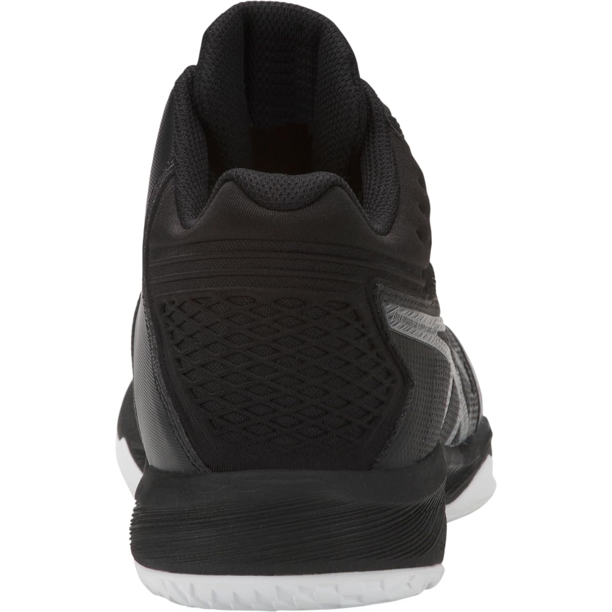 ASICS Men's Netburner Ballistic FlyteFoam Mid Top 2 Volleyball Shoes, 8, White/Gunmetal