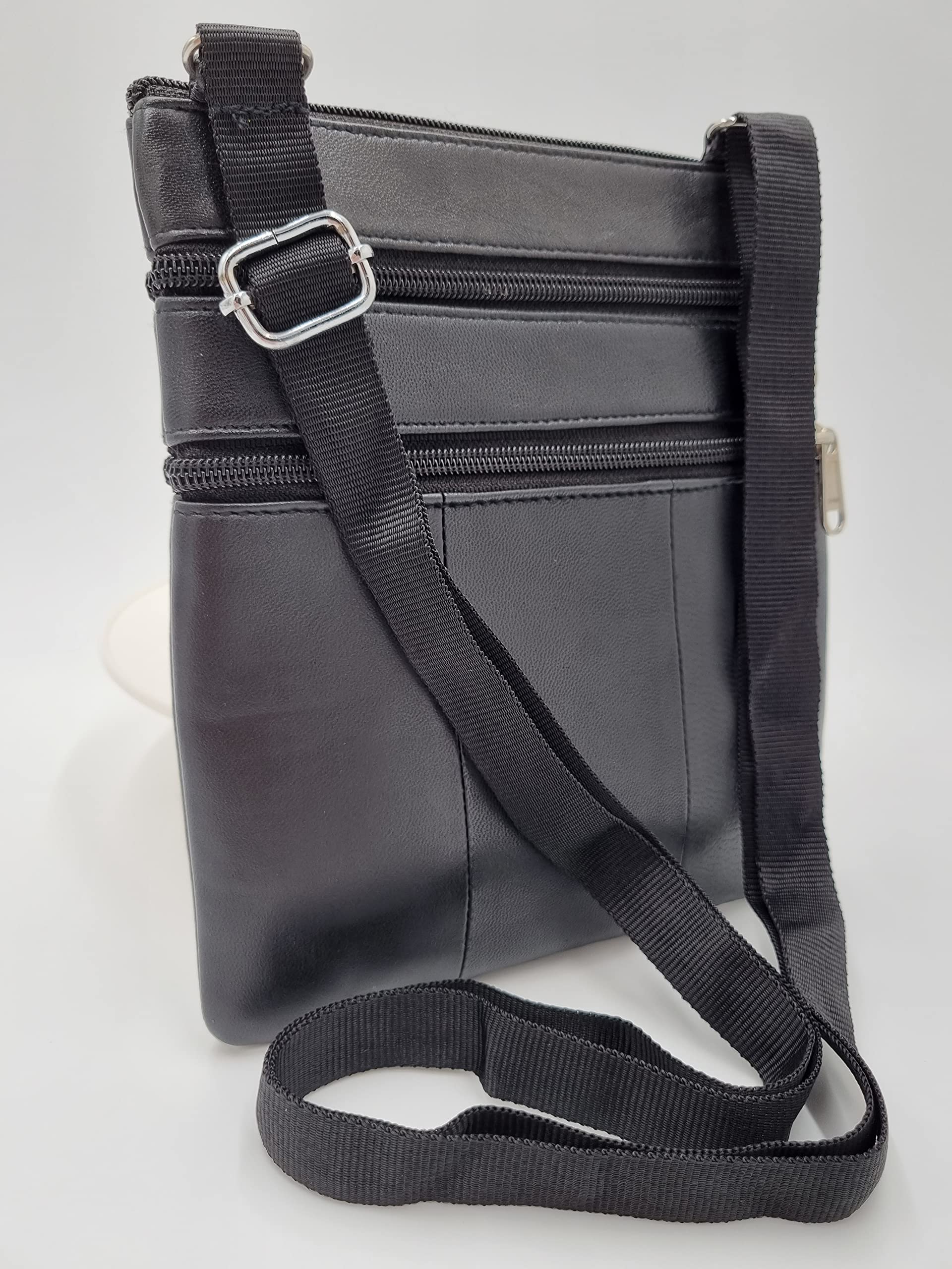 Liberty Leather Crossbody Purse for Women Small Crossover Long Over the Shoulder Sling black Women’s Purses and Handbag