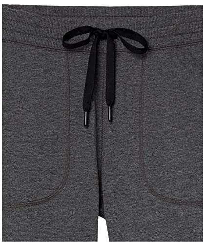 Amazon Essentials Women's Studio Terry Relaxed-Fit Jogger Pant, Charcoal Heather, Medium