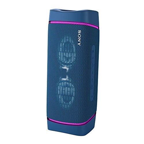 Sony SRSXB33 Extra BASS Bluetooth Wireless Portable Waterproof Compact Speaker (Blue) Bundle with Knox Gear Hardshell Travel and Storage Case (2 Items)