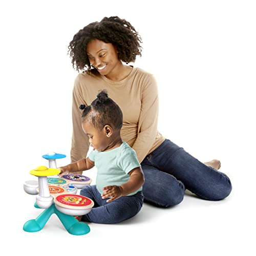 Baby Einstein Together in Tune Drums Safe Wireless Wooden Musical Toddler Toy, Magic Touch Collection, Age 12 Months+