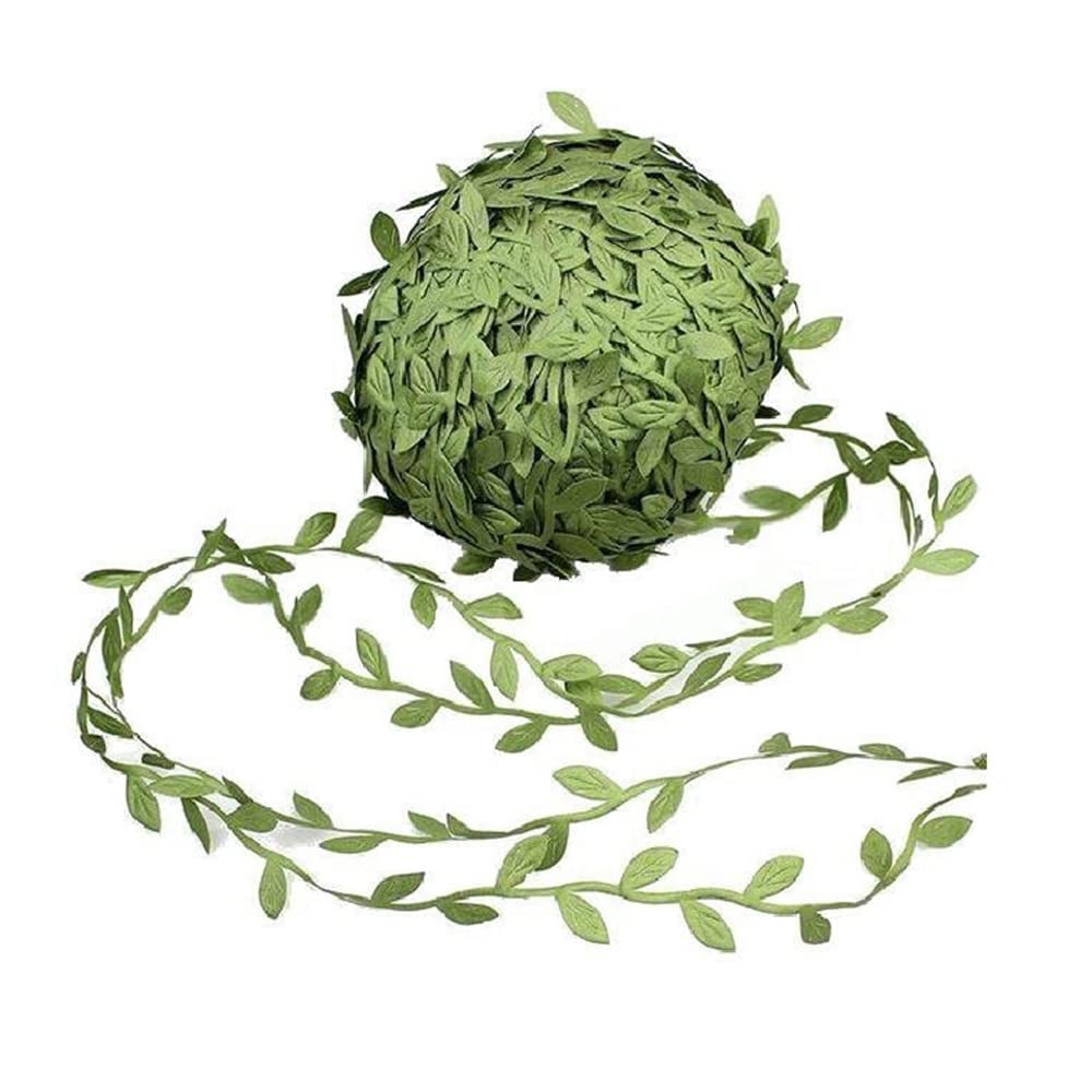 Kuinayouyi Artificial Vines 40 M Fake Hanging Plants Silk Ivy Artificial Leaf Garlands Simulation Foliage Rattan Green Leaves Decorative Home Wall Garden Wedding Party Wreaths Decor