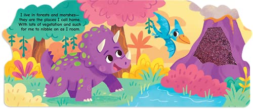 Dino Days with Triceratops - Touch and Feel Board Book - Sensory Board Book