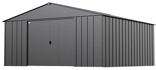 Arrow Classic Metal Shed, 14 x 14, Charcoal