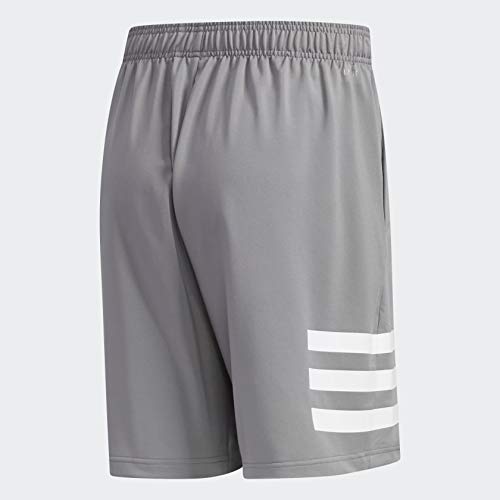 adidas Men's Designed 2 Move Elevated 3-Stripes Short Gray/White X-Small