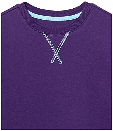 Amazon Essentials Boys' Fleece Crew Sweatshirts (Previously Spotted Zebra), Pack of 2, Purple, Birds, XX-Large