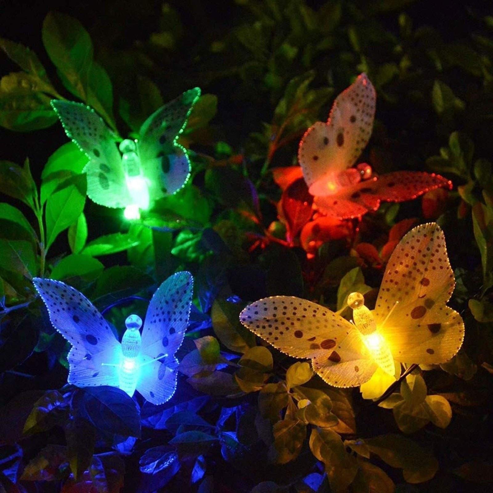 LIUPENGWEI Solar Fairy Lights 8 Lighting Mode String Lights Garden Lights Indoor/Outdoor Wterproof IP65 String Lights for Garden Patio Yard Home Christmas Parties Wedding Garden Ghost Light